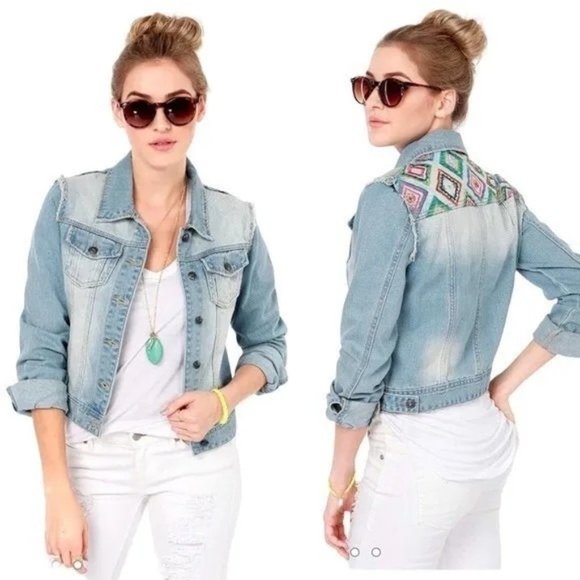 White Crow | Jackets & Coats | White Crow Little Wing Embroidered ...